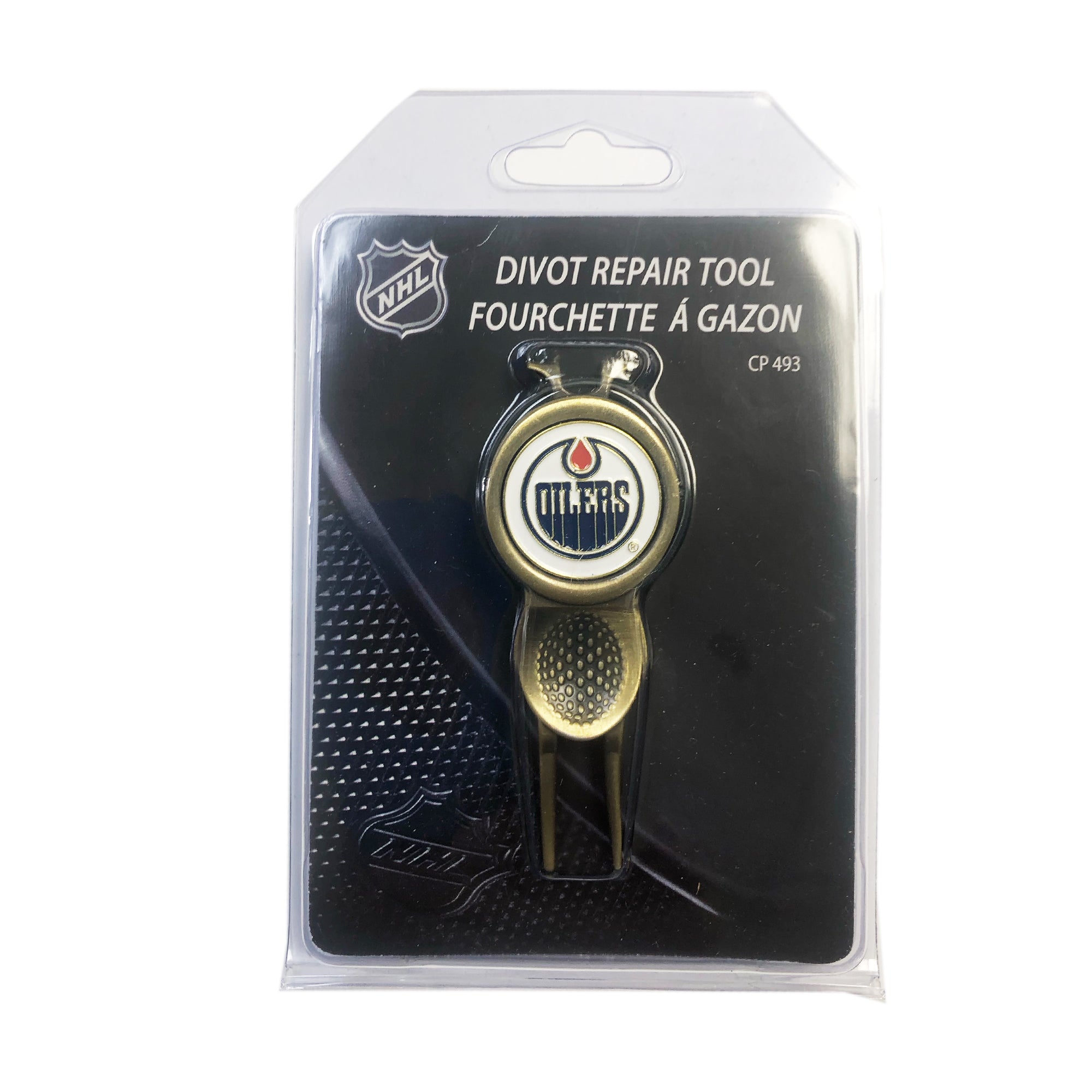 Brass Divot Tool w/Ball Marker Edmonton Oilers – CaddyPro Golf Products