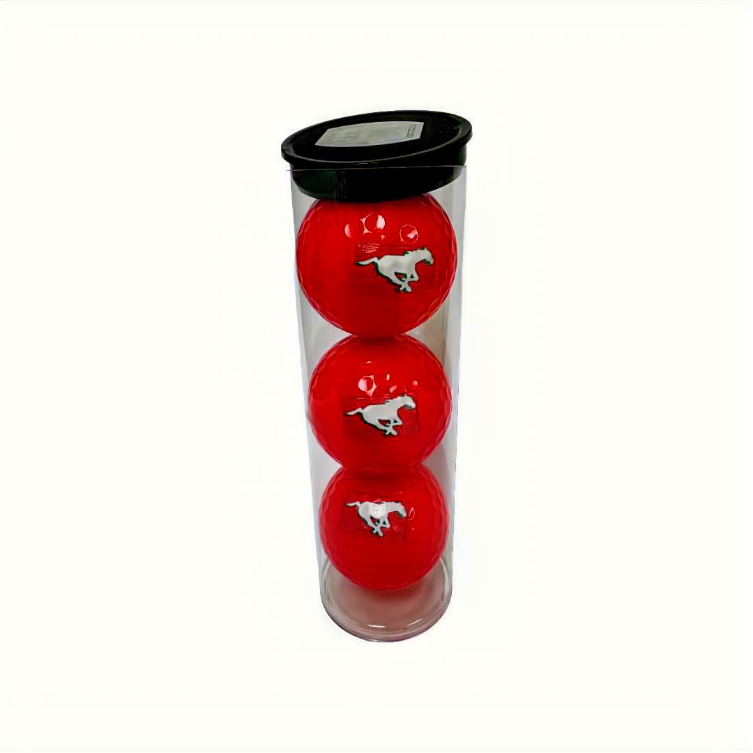 3 Ball Tube - Calgary Stampeders (Red) – CaddyPro Golf Products