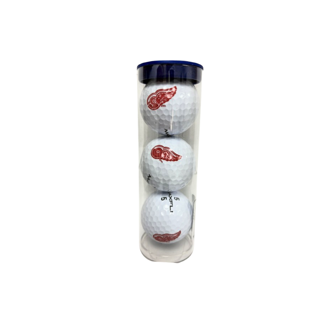 3 Ball Tube - Detroit Red Wings (White) – CaddyPro Golf Products