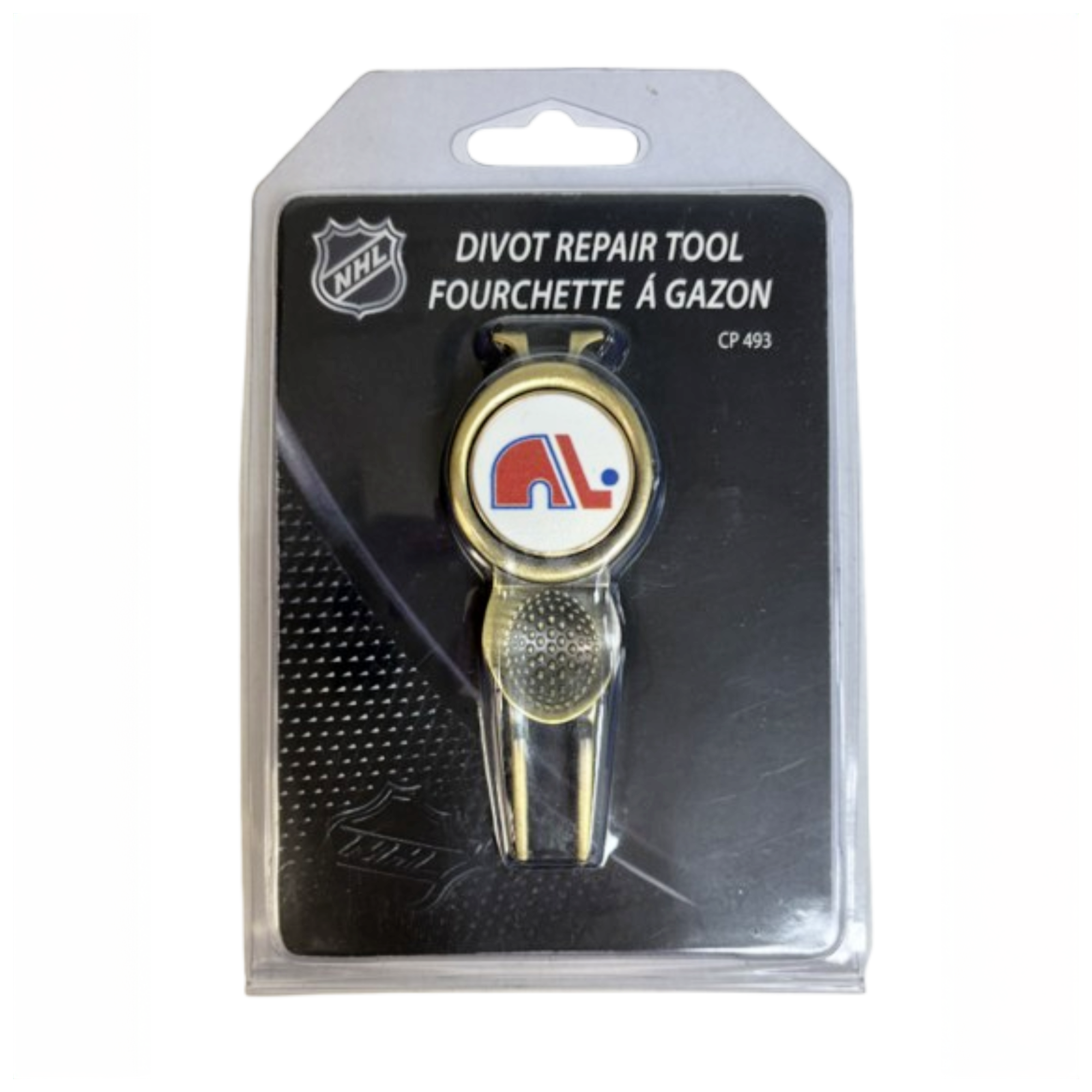 Brass Divot Tool w/Ball Marker Quebec Nordiques – CaddyPro Golf Products