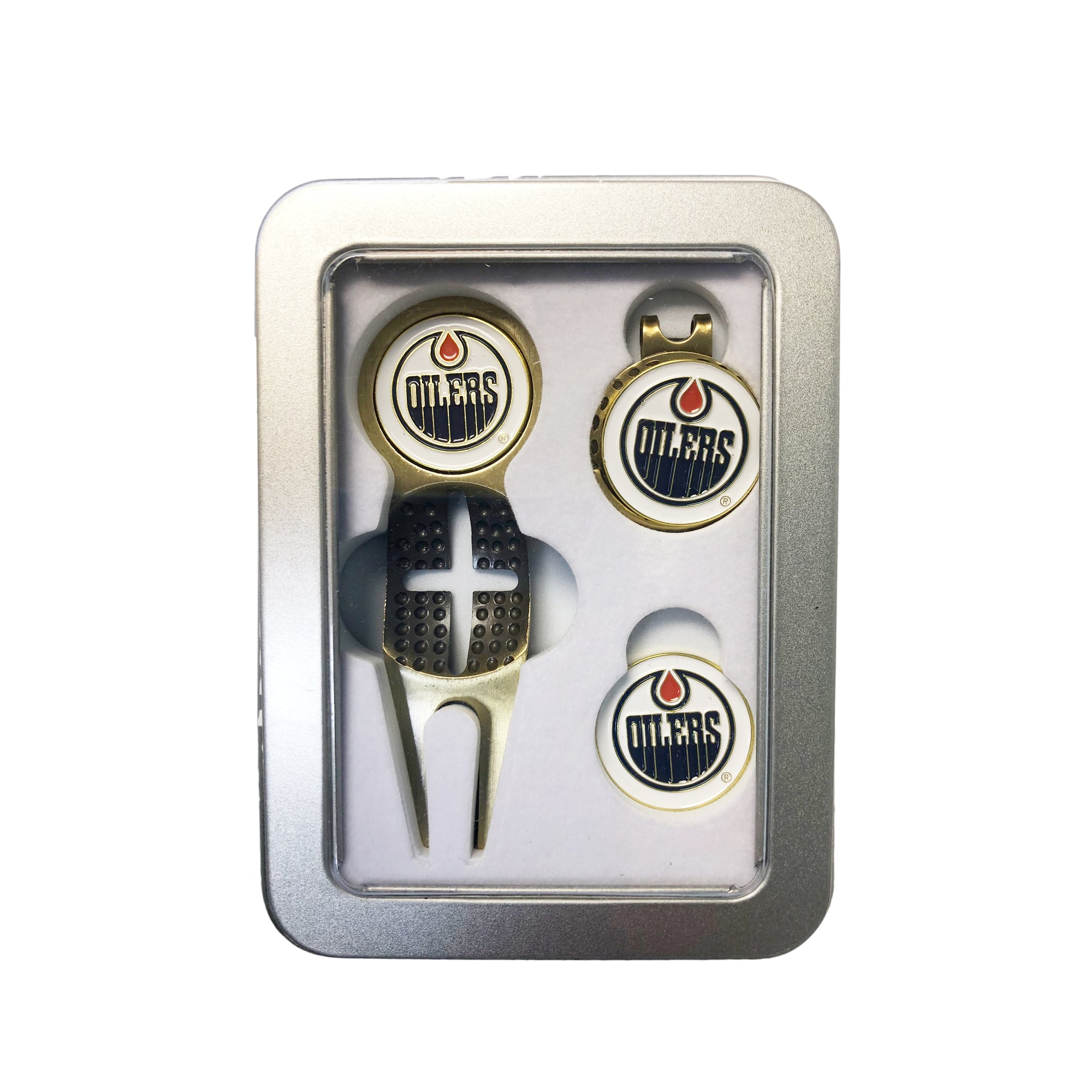 Small Gift Tin Set Edmonton Oilers – CaddyPro Golf Products
