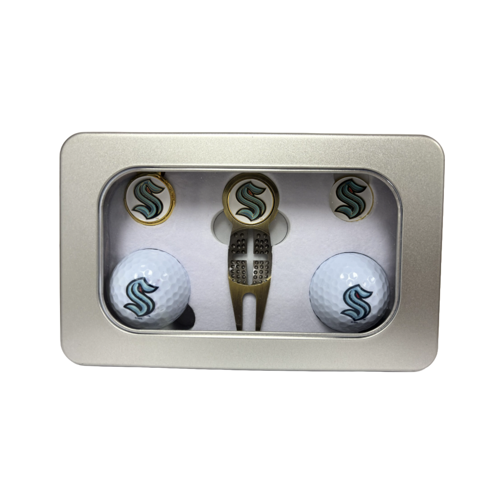 Deluxe Gift Tin Set Seattle Kraken – CaddyPro Golf Products