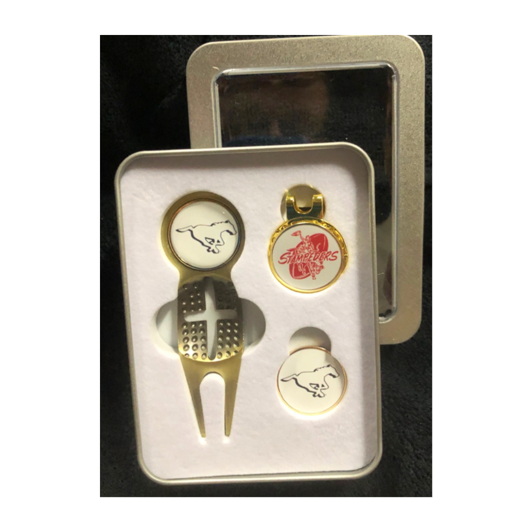Small Gift Tin Set Calgary Stampeders – CaddyPro Golf Products